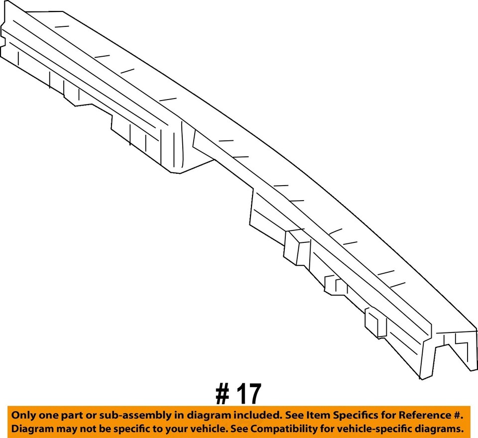 MERCEDES OEM 16-18 GLC300 Bumper Face-Foam Impact Absorber Bar ...