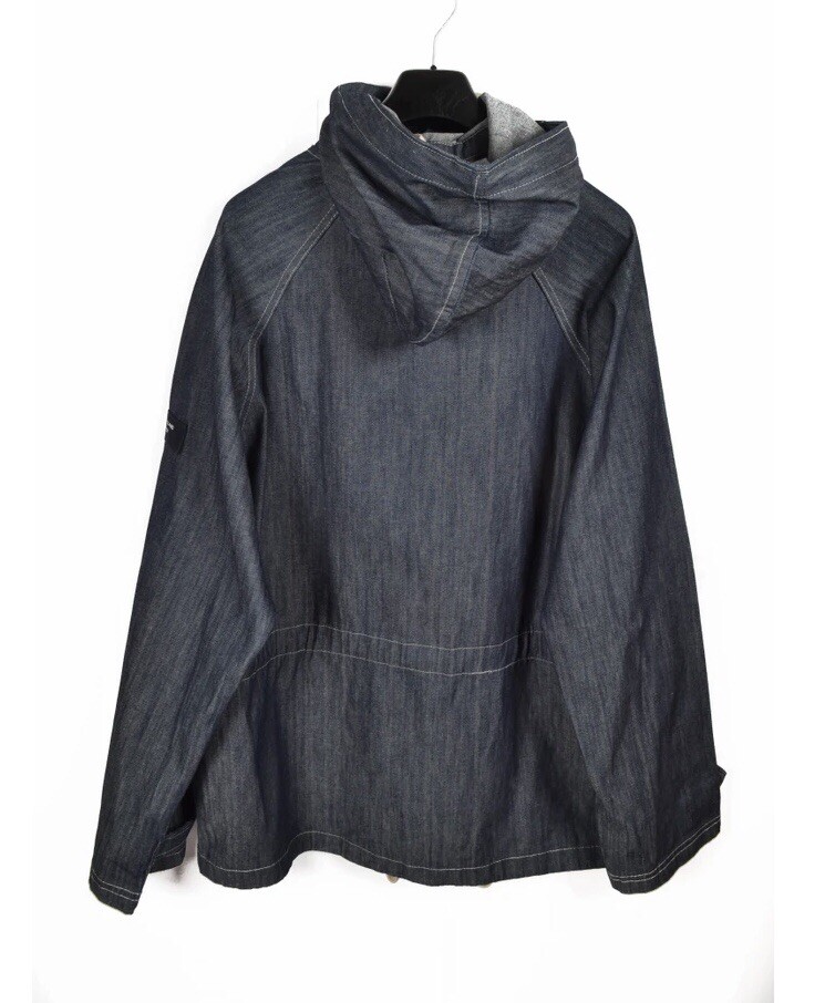 Vintage Stone island XLARGE Denim overshirt Hoodie Buttoned Vintage Stone island XLARGE Denim overshirt Hoodie Buttoned
