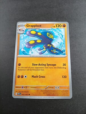 Pokemon Paldean Fates Grapploct Uncommon Card 052/091 NM | eBay