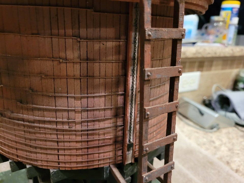 Unique Handcrafted Large Wood Model Railroad Water Tower | eBay
