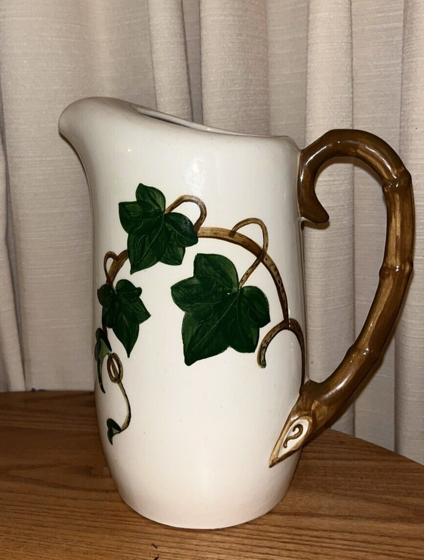Metlox Poppytrail Ivy 10 1/2" Water Pitcher with Ice Lip | eBay