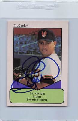 1990 Pro Cards #32 Gil Heredia Phoenix Firebirds Signed Auto *G5266 | eBay