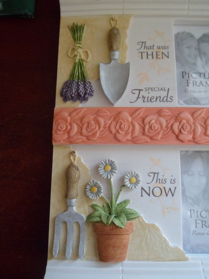 NEW Photo frame Gardening design for FRIEND then and now | eBay UK