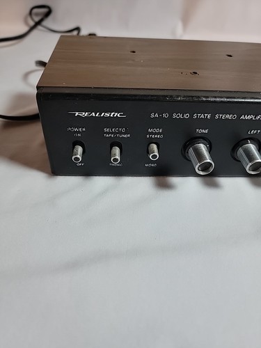 VINTAGE REALISTIC SA-10 SOLID STATE STEREO AMPLIFIER 31-1982B RADIO ...
