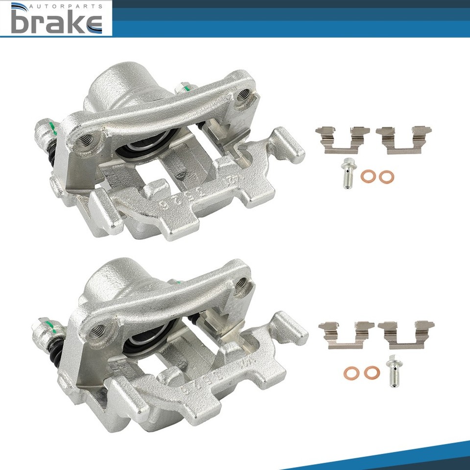 2Pcs Rear Disc Brake Calipers w/Bracket For 2008-2012 Infiniti EX35 14 ...