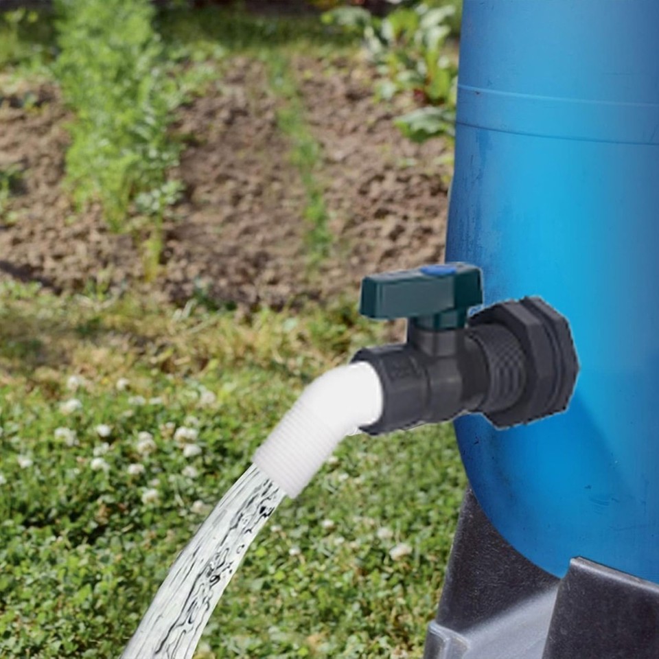 Efficient 34in Rain Tank Spigot Kit for Water Collection and Dispensing ...