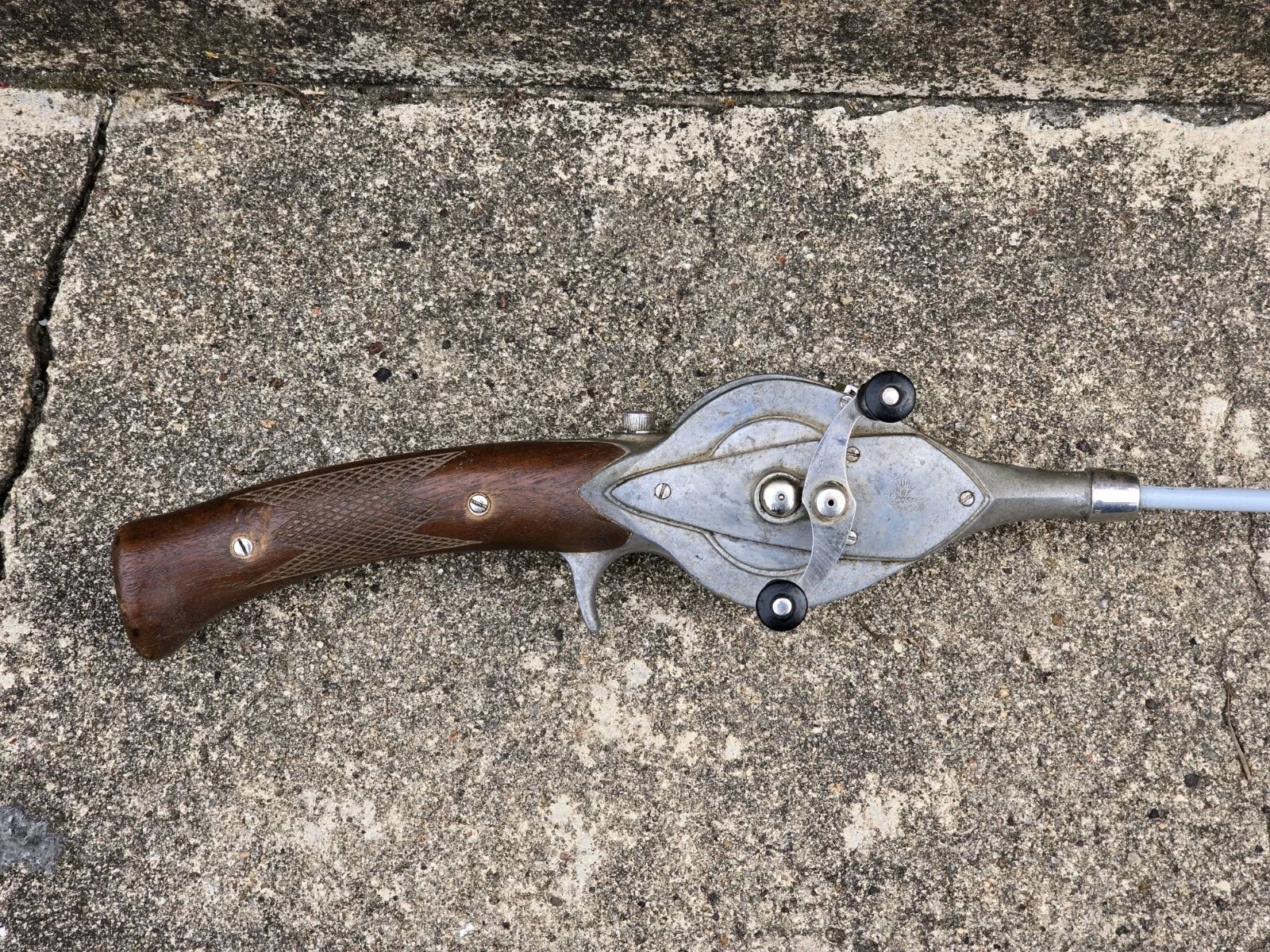 Hurd Super Caster Vintage Fishing Rod/Reel 45” Walnut Grips | eBay