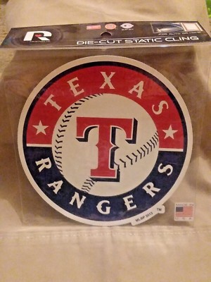 MLB TEXAS RANGERS STATIC CLING 6" DECAL NEW ! | eBay