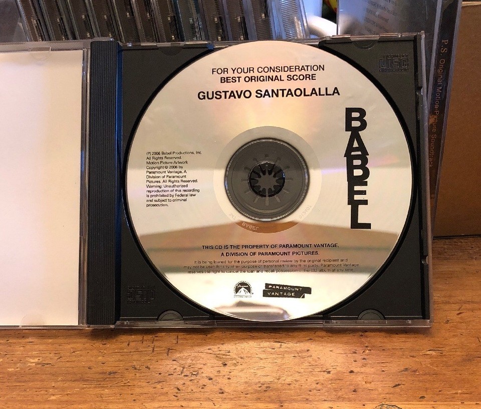RARE PROMO Babel CD soundtrack score Gustavo Santaolalla 3 EXCLUSIVE ...