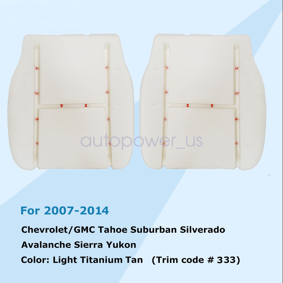 For 2007-2014 Chevy Silverado Front Side Bottom-Top Leather Tan Seat ...