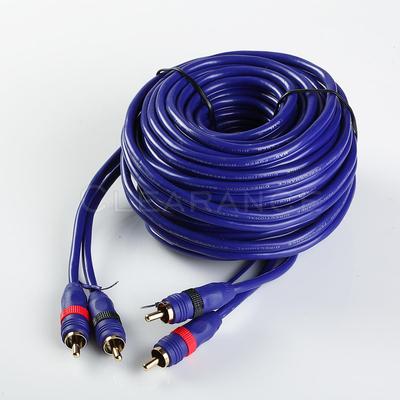 25ft 25' HIGH PERFORMANCE DIRECTIONAL BALANCE RCA 2 Male to Male Audio ...