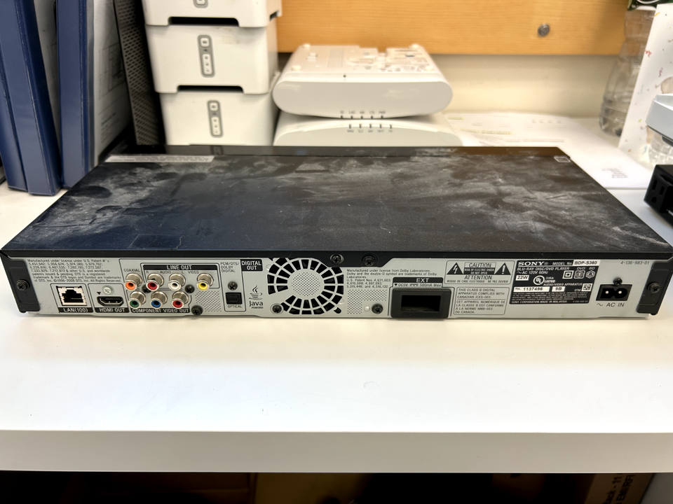 Sony BDP-S360 Blu-Ray Player, Without Accesories 27242765726| eBay