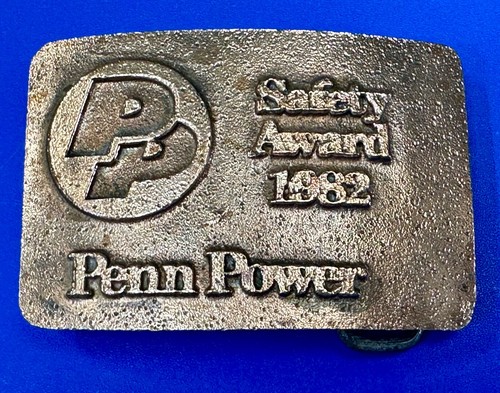 Penn Power Pa Utility Company Promo Safety Award Vintage 1982 Belt ...