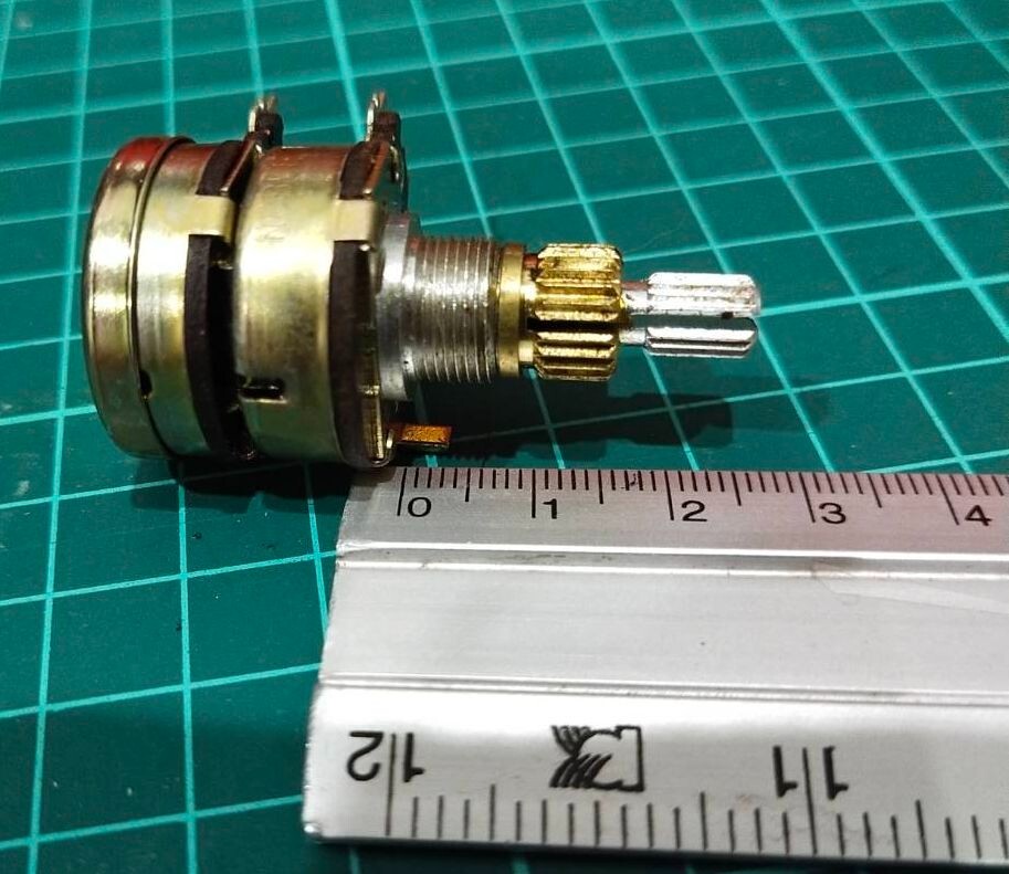 Noble Potentiometer Volumn 50KAx2 NOS Dual gang shaft with knob Diy for ...