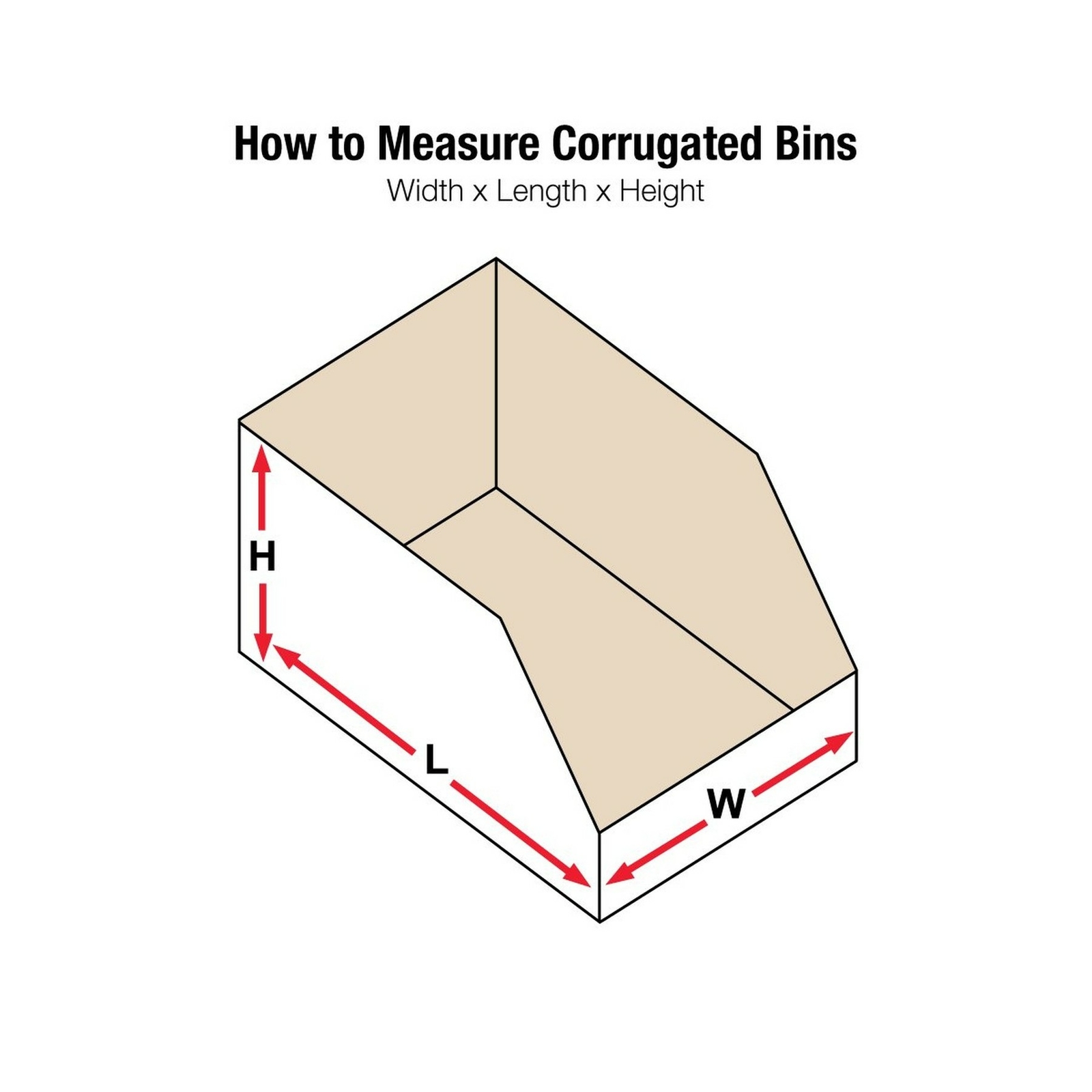 Aviditi BINMT412 Open Top Corrugated Cardboard Trash Boxes - Pearl ...
