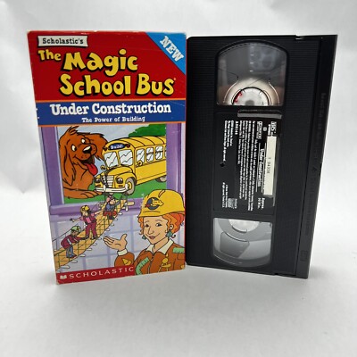 THE MAGIC SCHOOL BUS: UNDER CONSTRUCTION ANIMATED VHS VIDEO, POWER OF ...