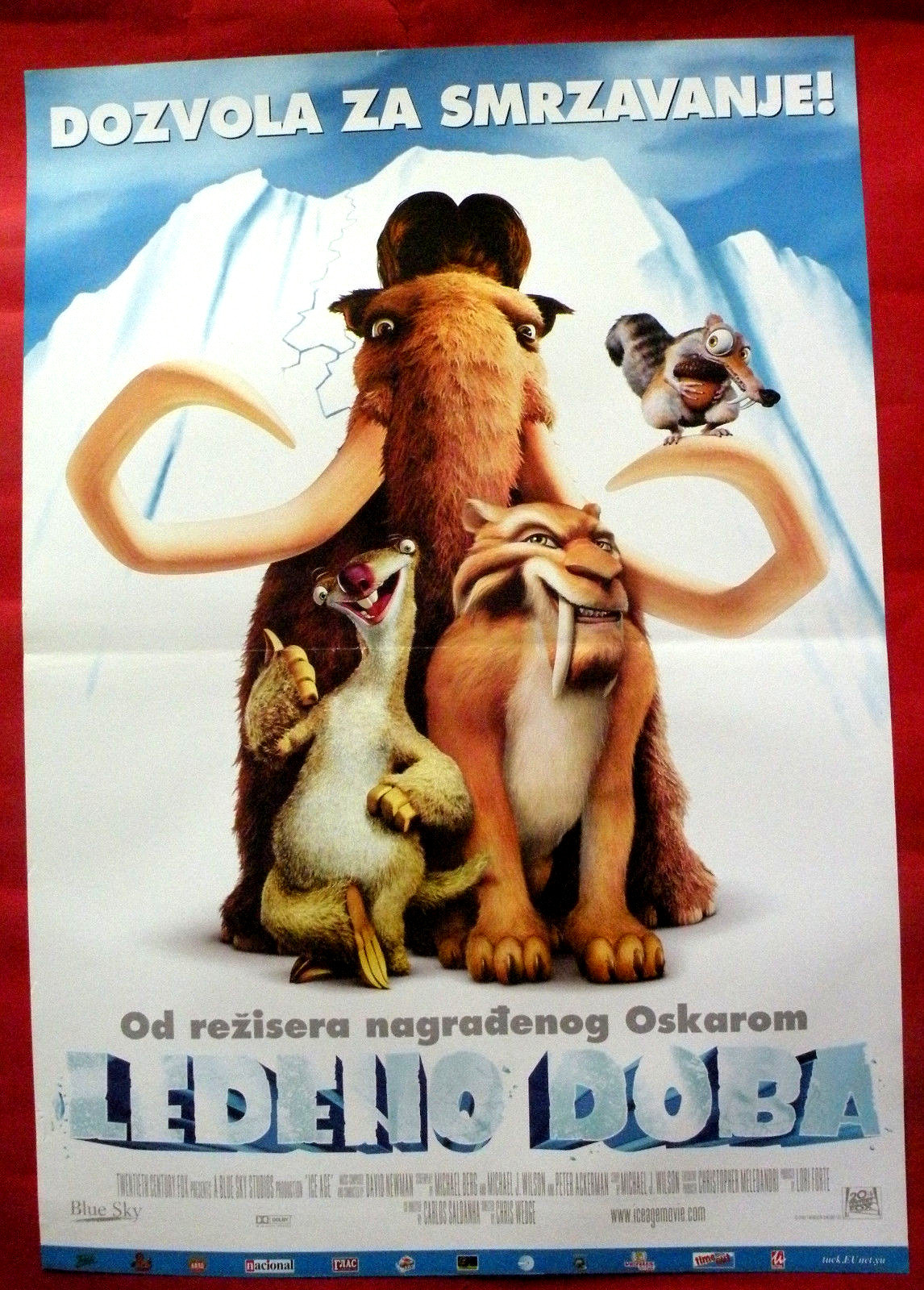 ICE AGE - SUB ZERO HEROS 2002 CHRIS WEDGE ANIMATION UNIQUE SERBIAN ...