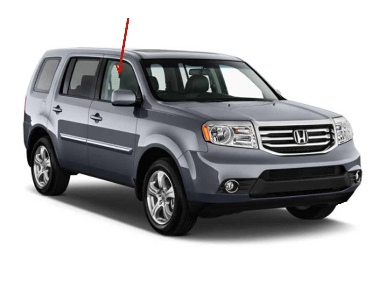 Fits 2009-2015 Honda Pilot Passenger Right Side Front Door Window Glass ...