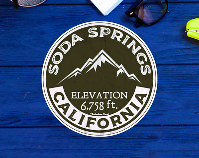 Soda Springs California Sticker 3" Skiing Ski Decal Laptop | eBay