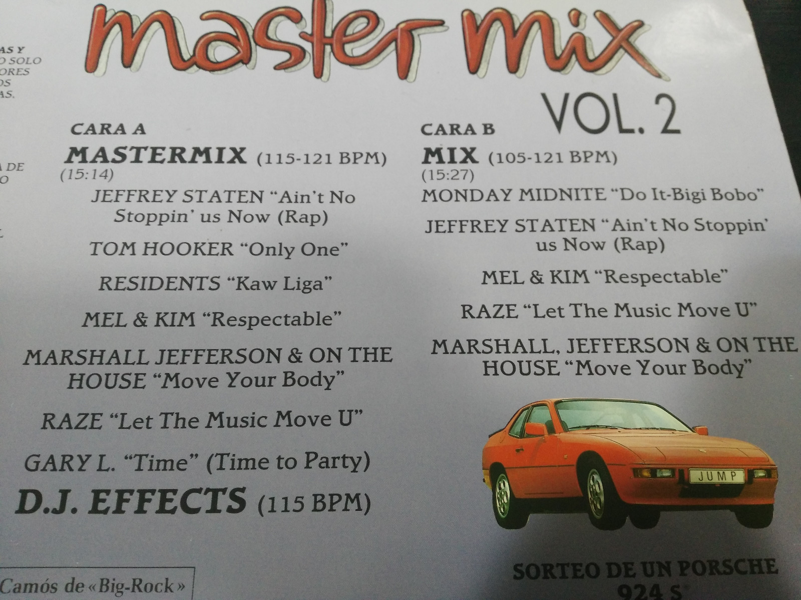 MASTER MIX VOLUMEN 2 MIKE PLATINAS JAVIER USSIA LP VINILO VINYL 12 ...