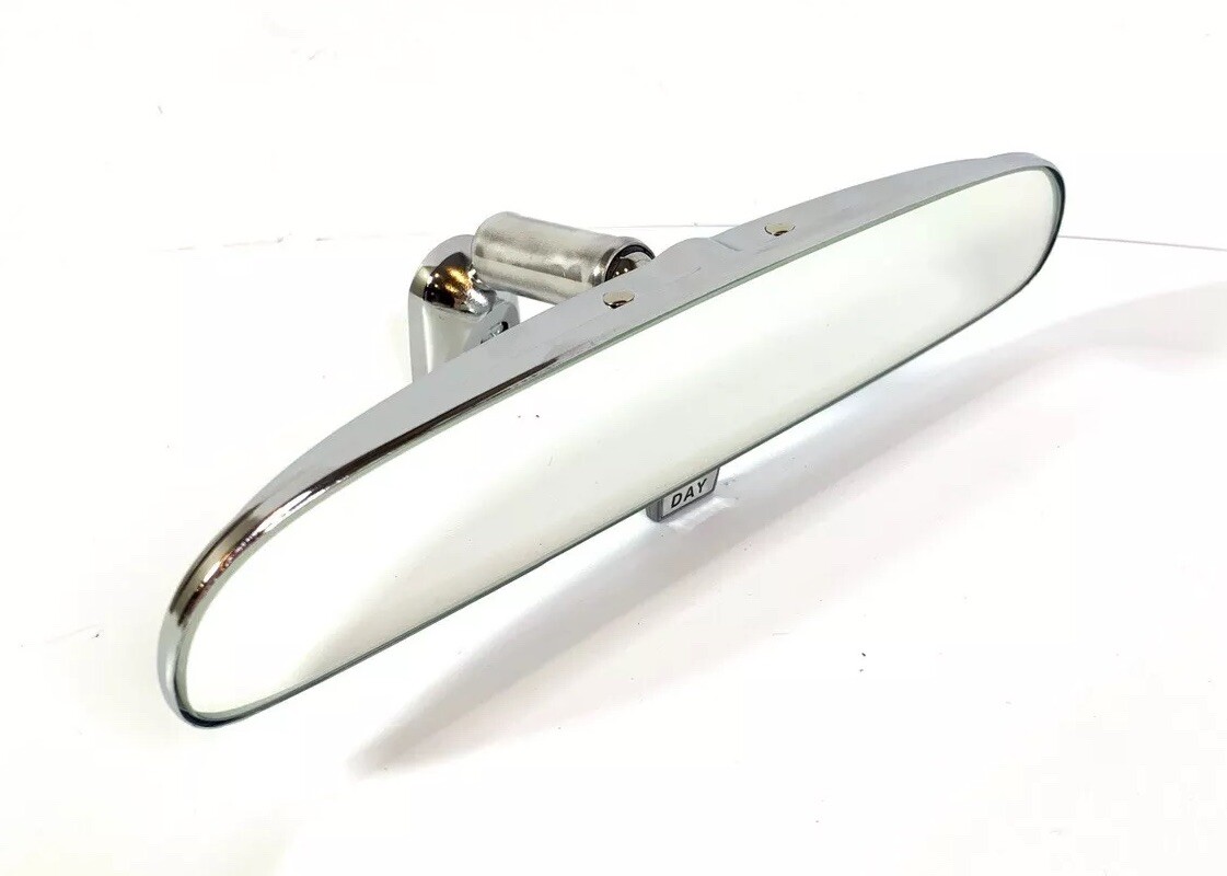 Universal Chrome Day Night Interior Rear View Mirror For GM Chevy Ford ...