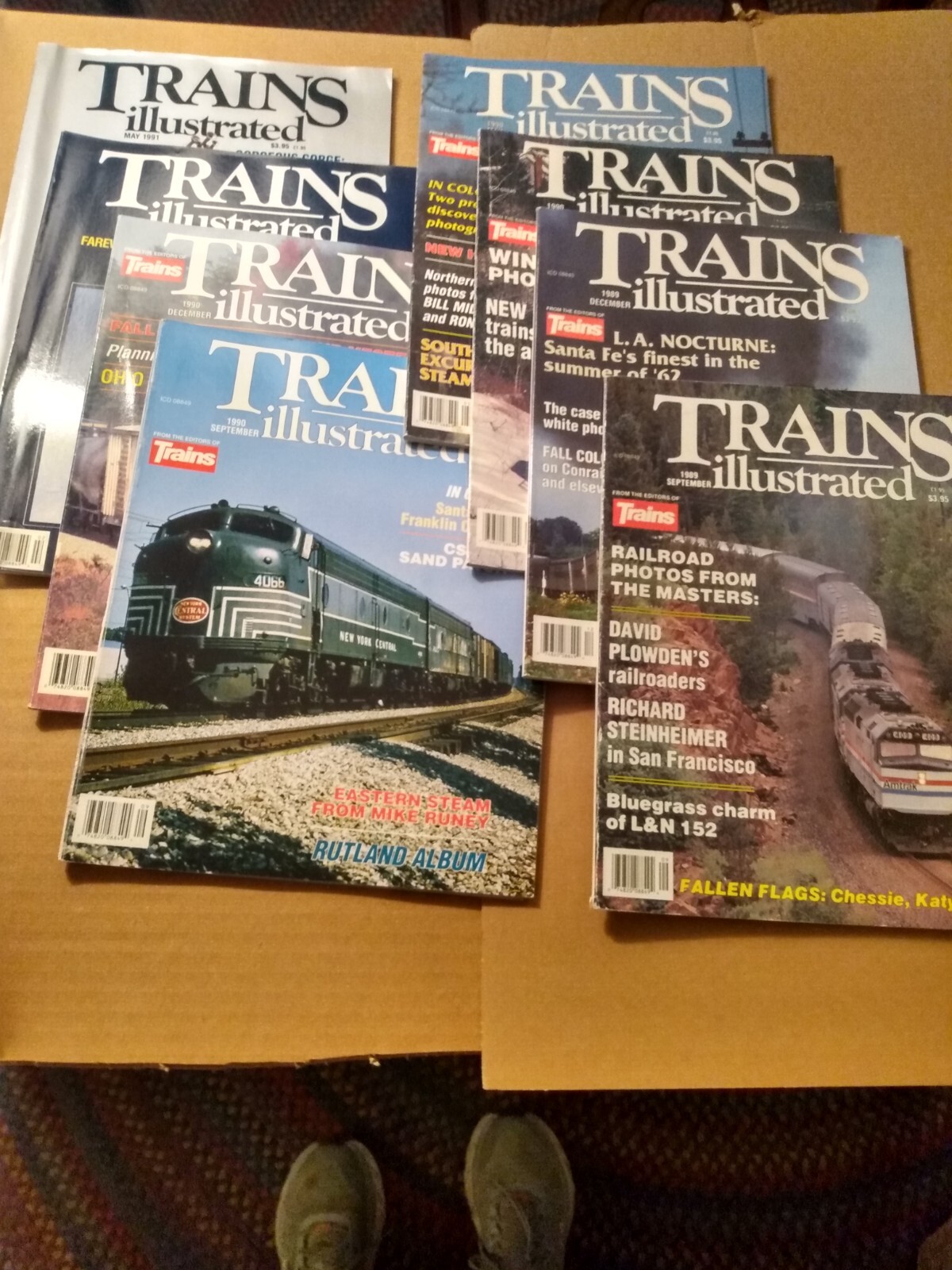 Trains Illustrated Magazines Sept 1989 to May 1991 (Lot of 8 issues) | eBay