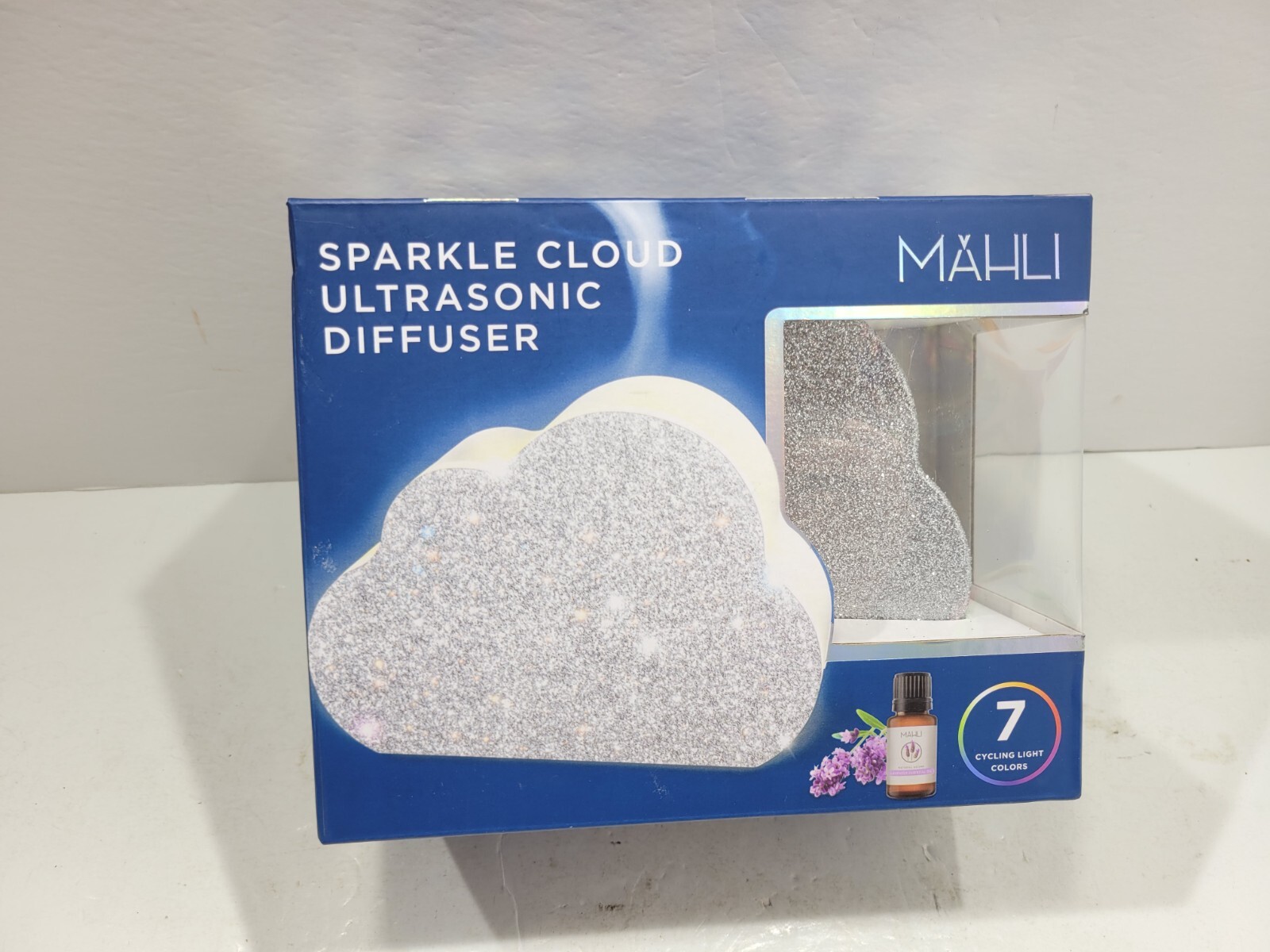 Mahli Sparkle Cloud Ultrasonic Diffuser with Essential Oil and LED ...