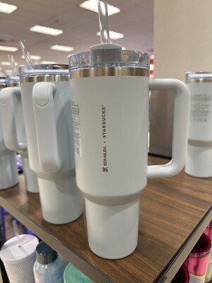 New Stanley Starbucks Spring Blue 2024 Quencher 40oz Tumbler Ships Fast ...