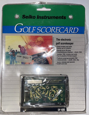 Seiko Instruments Golf Electronic Scorekeeper Scorecard 4 Players DF ...