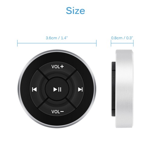 Wireless Car Steering Wheel Bluetooth Media Audio Music Remote Control ...