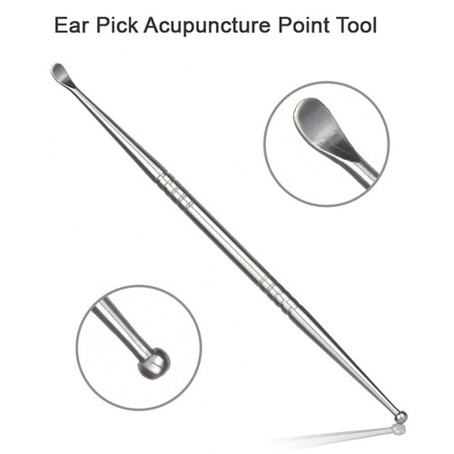 Double Head Steel Acupuncture Point Probe Auricular Point Pen Ear Wax ...