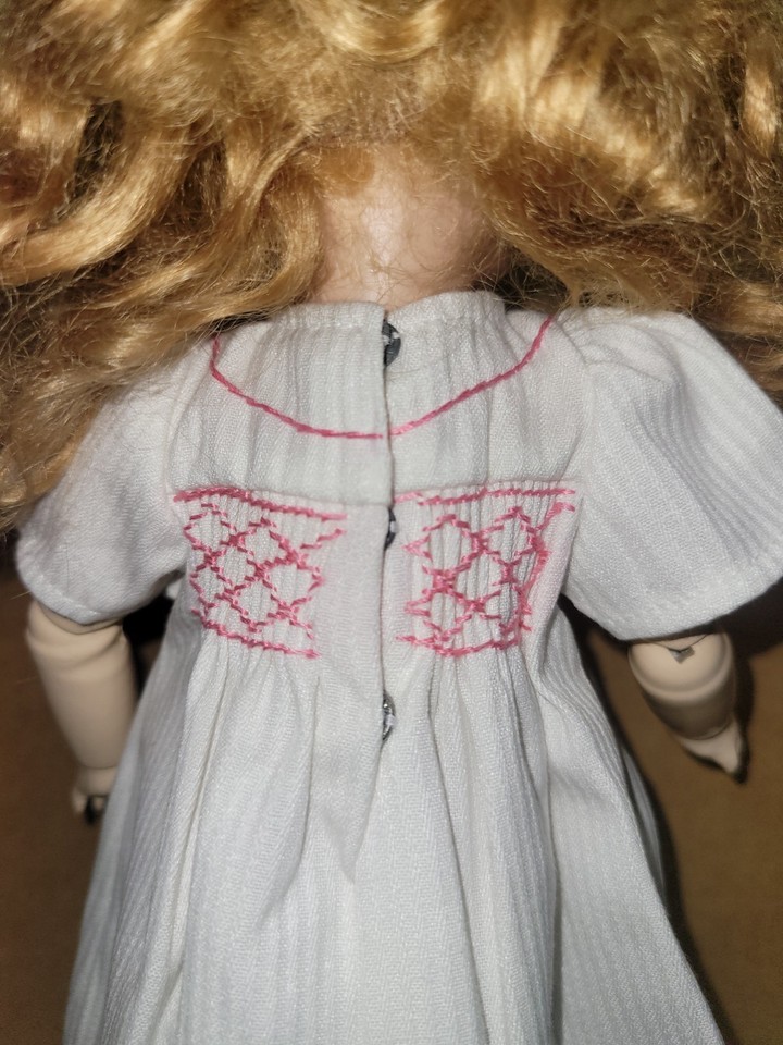 NEW Dress for 12" Ruby Red Siblies or 11" Bleuette, the Darling Smocks ...