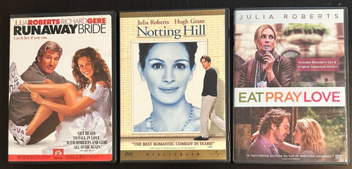 Julia Roberts: 3-DVDS/ Cases, Runaway Bride, Eat Pray Love, & Notting ...