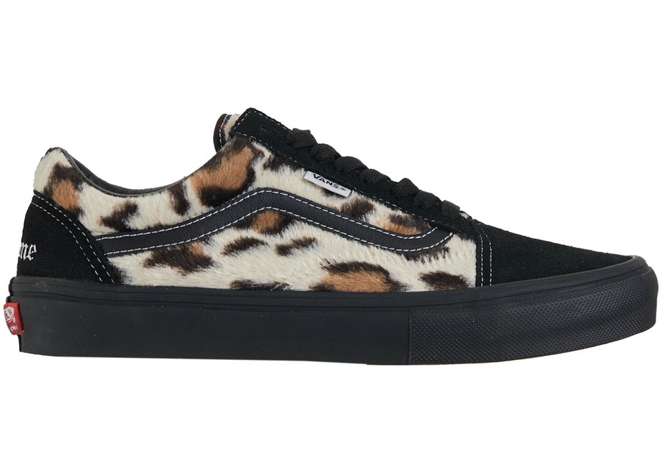 VN0A5FCBBM8 Supreme Vans Leopard Old Skool Black White (Men's) | eBay