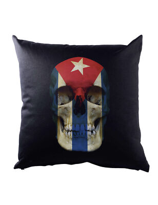 Cuba Flag Skull Cushion Pillow Biker Kuba Revolution Fidel Castro Che ...
