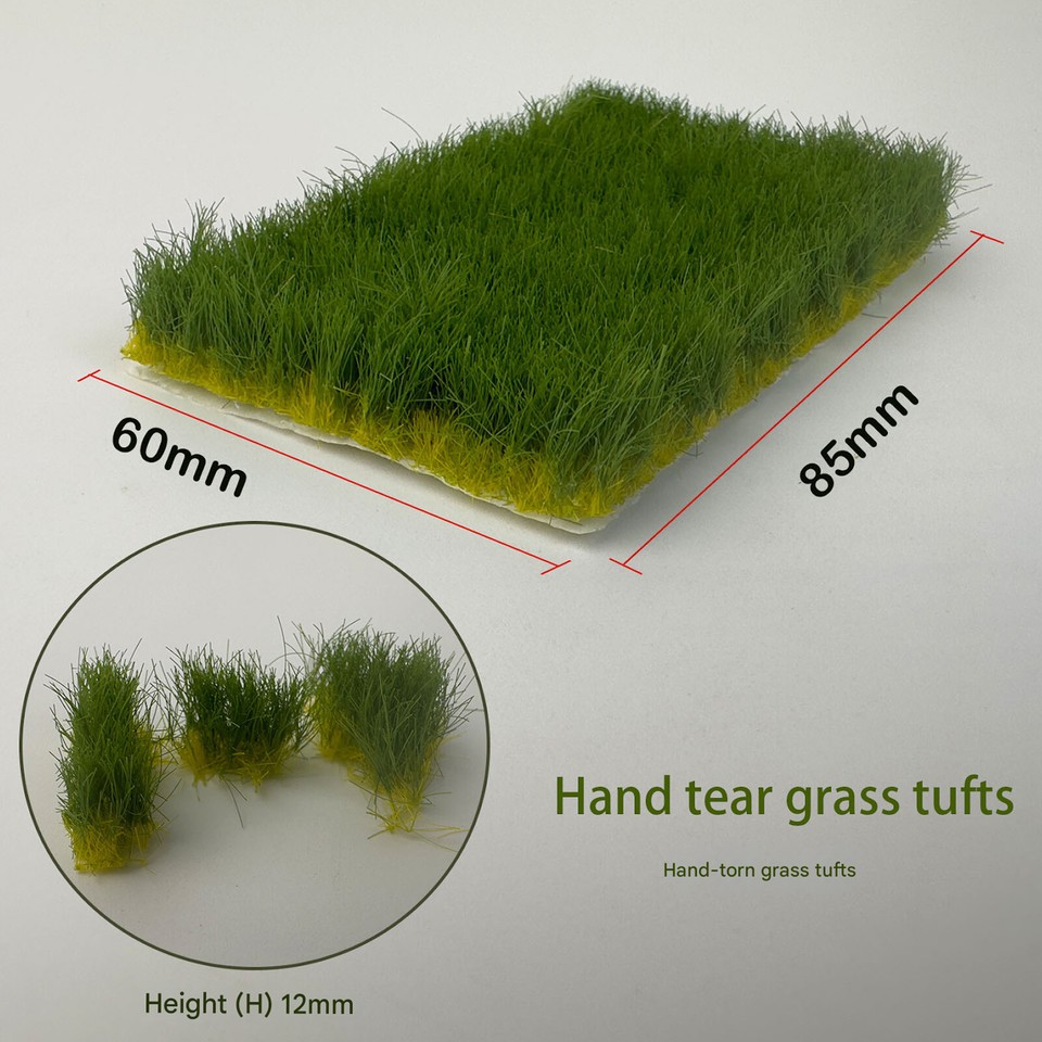 Miniatures Lawn Shrubs HO/OO Scale Wild Grass Grassland Plants Railway ...