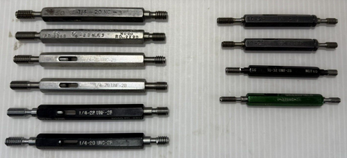 Master Gage co. , Sheffield , MSC Thread Plug Gage LOT of 10 1/4-20 1/4 ...