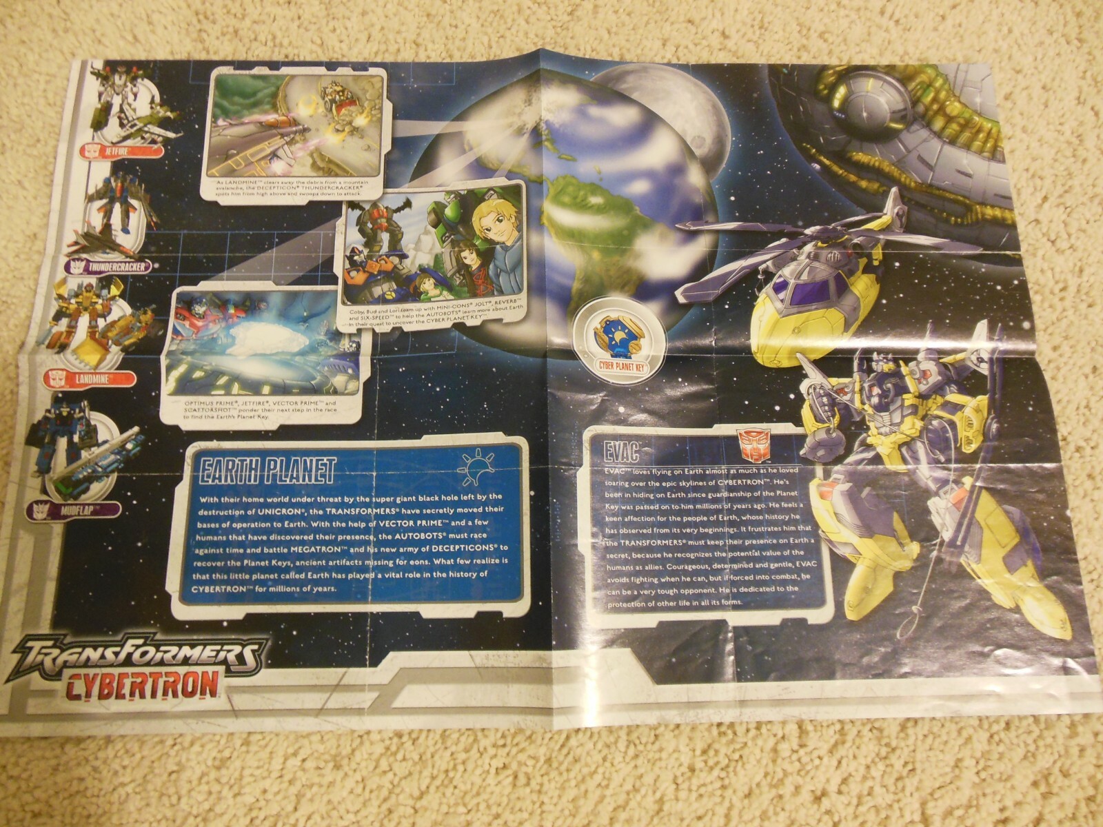 Transformers Cybertron all 4 Planet Maps - Earth, Jungle, Giant, Speed ...