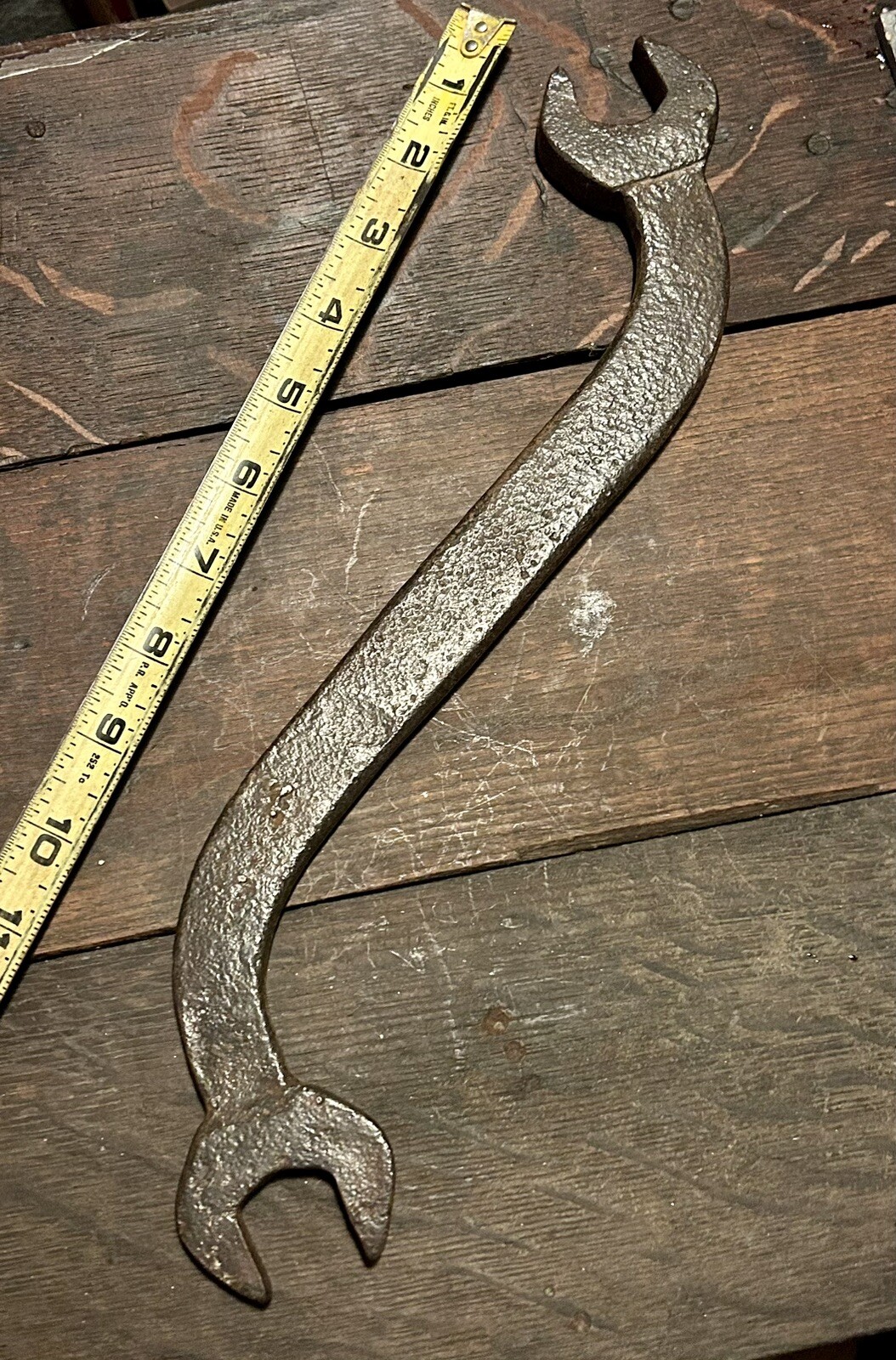 Antique Double Open Ended 13” Curved Wrench | eBay
