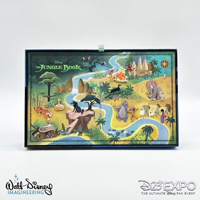 D23 Expo 2024 MOG Exclusive Disney Maps Jungle Book Pin Box Set 400 | eBay
