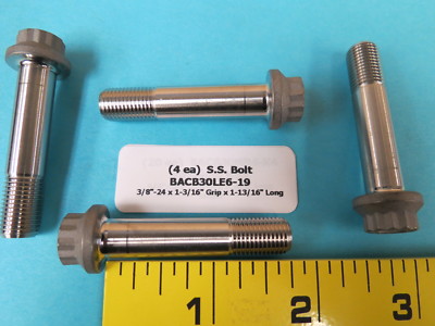 3/8”-24 x 1-13/16” BOEING 12 Point Aircraft Stainless Bolts BACB30LE6 ...