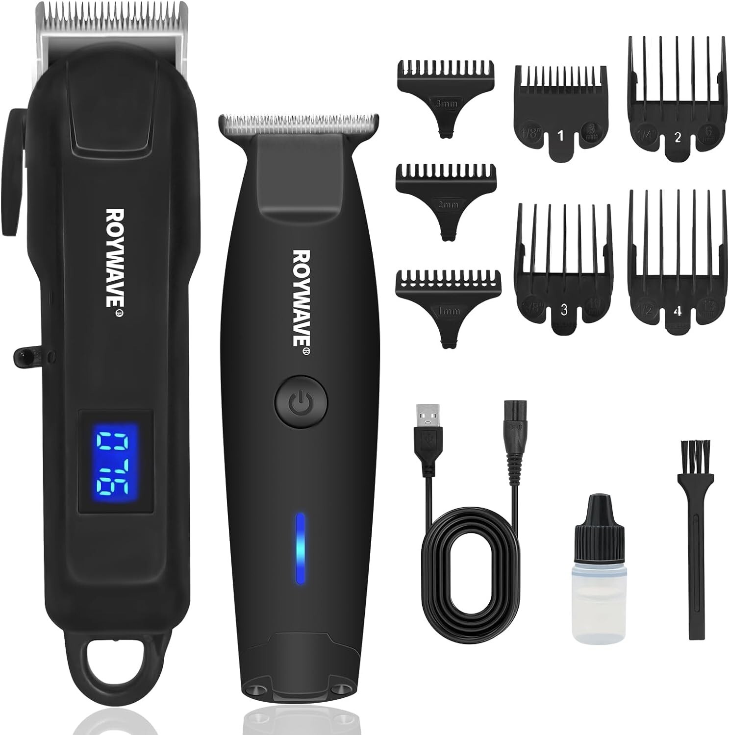 Professional Barber Set with Hair Clipper and Detail Trimmer ...