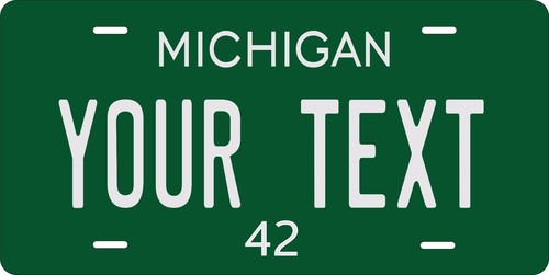 Michigan Tag Custom Personalized Car Motorcycle Moped Bike Bicycle ...