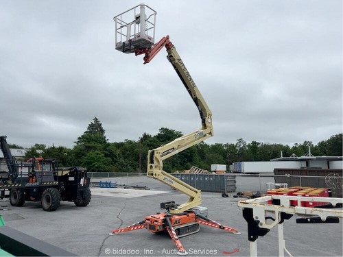 2014 JLG X600AJ 60' Electric Articulating Crawler Boom Lift Man Aerial ...