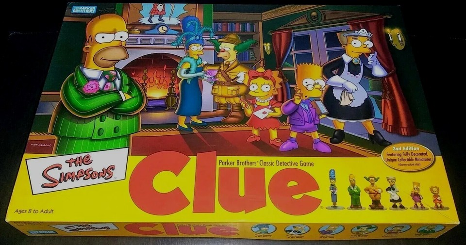 The Simpsons Clue Detective Board Game 2nd Edition (2002) COMPLETE | eBay