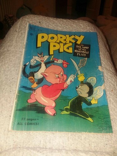 PORKY PIGS #303 dell comics 1950 golden age four color precode cartoon ...