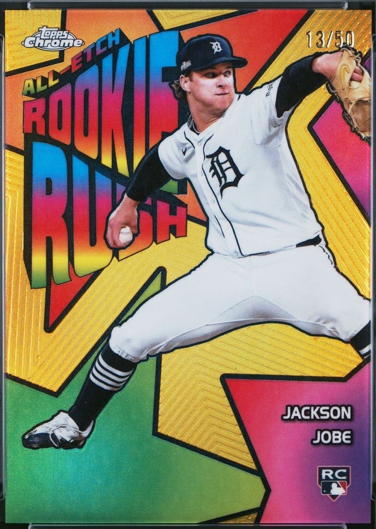 2025 Topps Chrome - All-Etch Rookie Rush Jackson Jobe #CERR-5 Gold ...