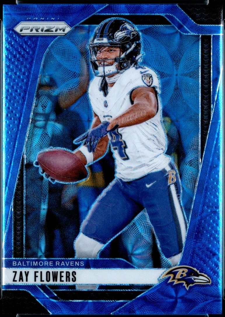 2024 Panini Prizm - Zay Flowers #21 Choice Blue Prizm /14 for sale ...