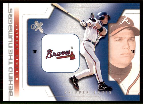 2002 EX Behind the Numbers #17BN Chipper Jones Braves | eBay