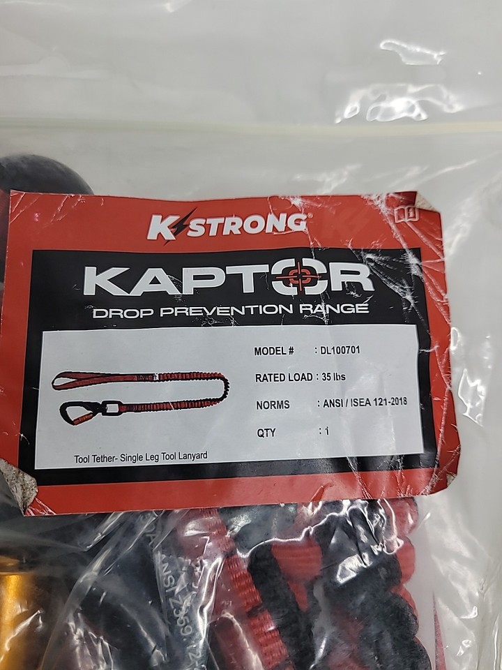 K-Strong Kaptor Tool Tether Single Leg Lanyard 35lb BRAND NEW FAST ...